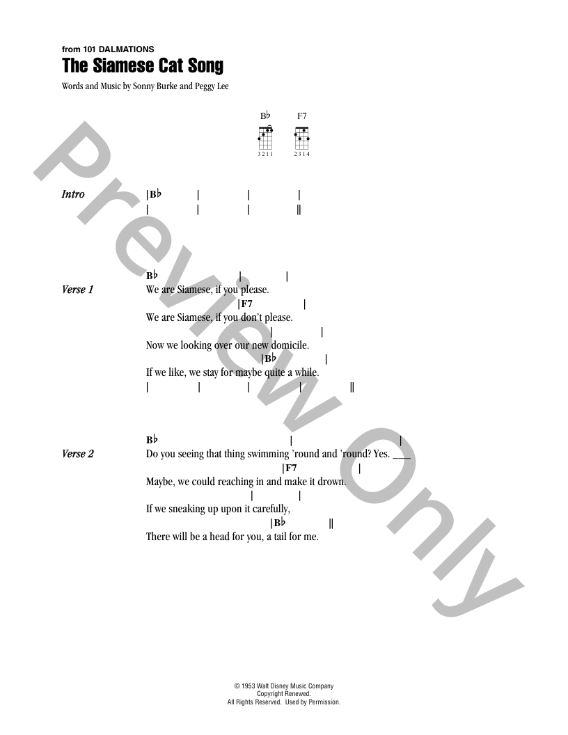 The Siamese Cat Song | J.W. Pepper