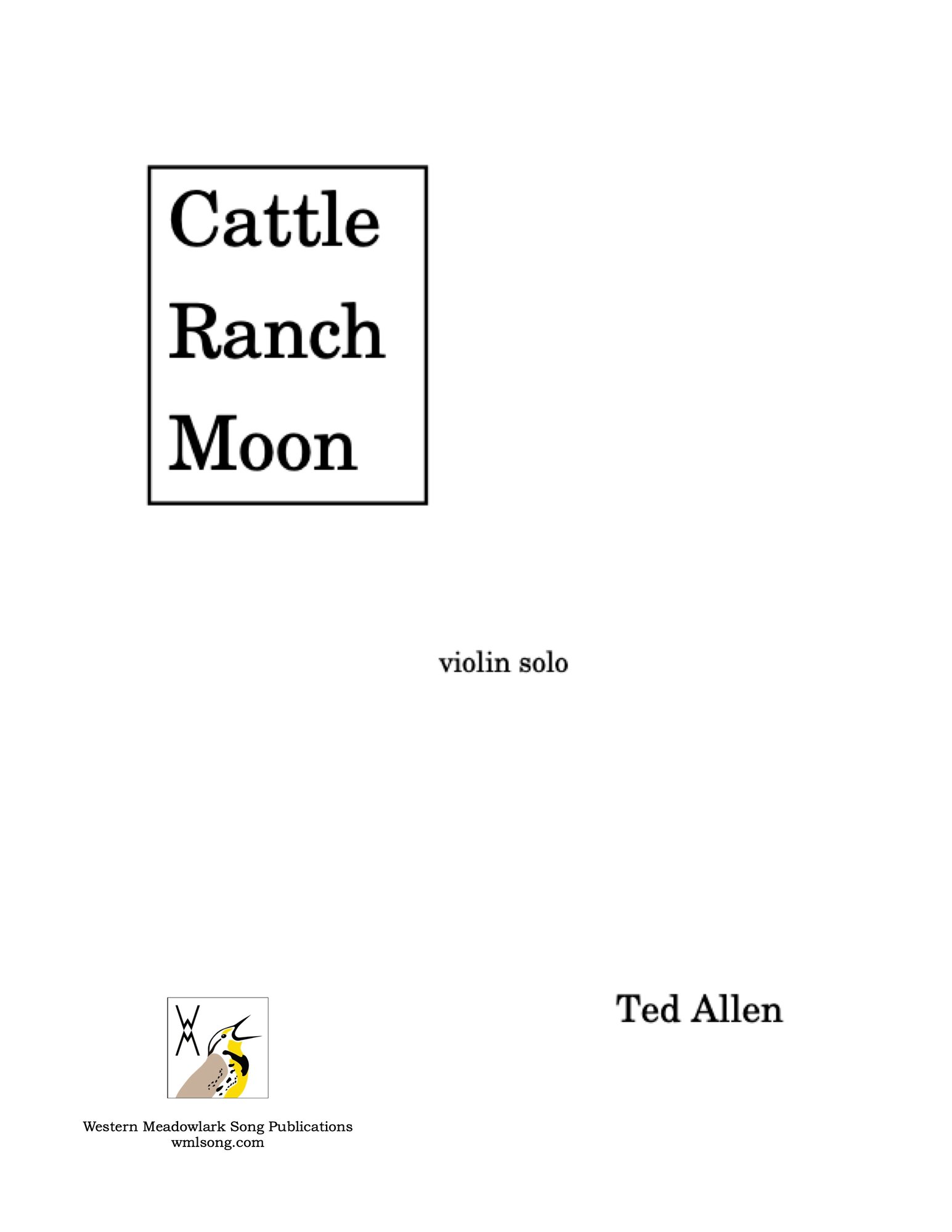Cattle Ranch Moon | J.W. Pepper