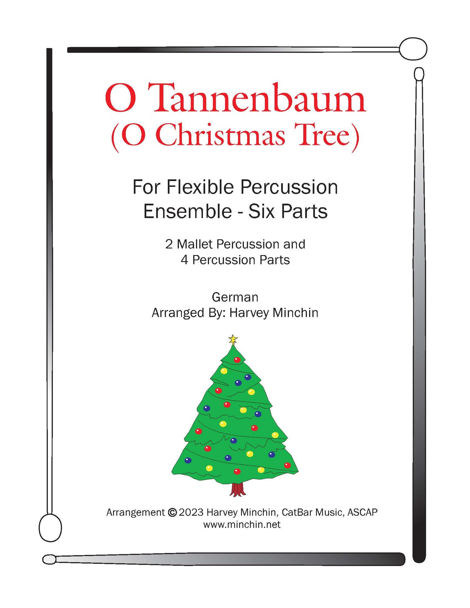 O Tannenbaum (O Christmas Tree) for Flexible Percussion Ensemble Sheet ...