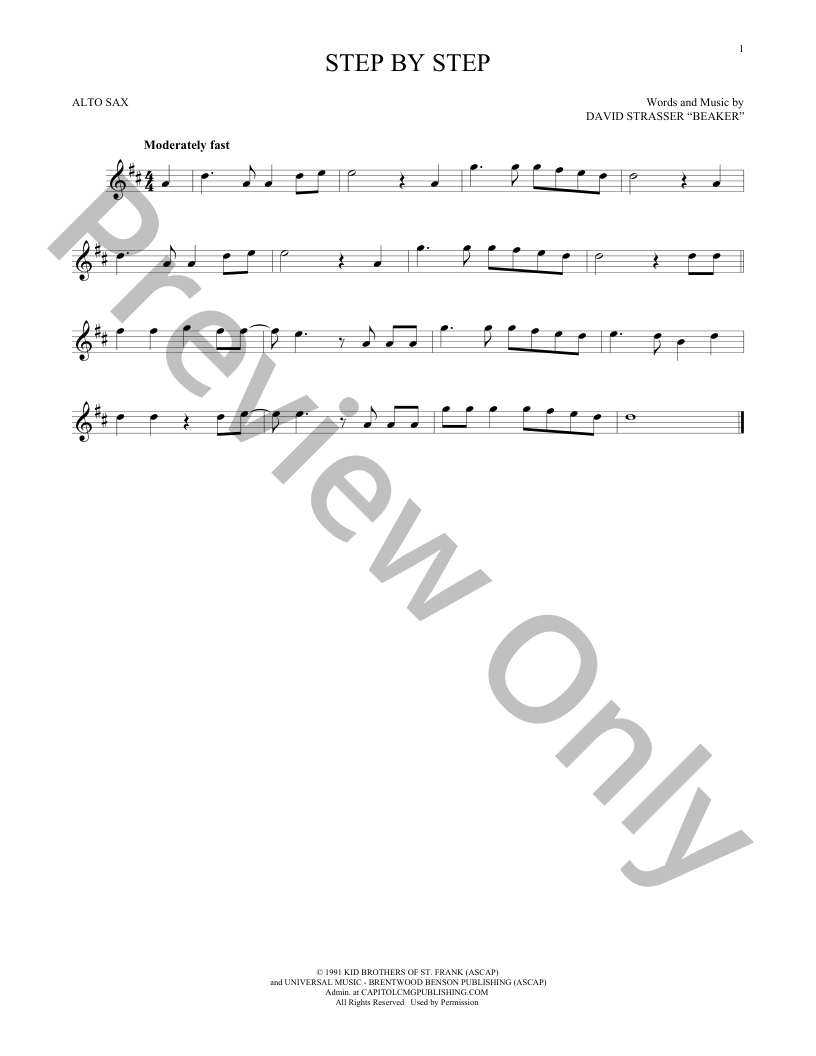 Step By Step Sheet Music | J.W. Pepper