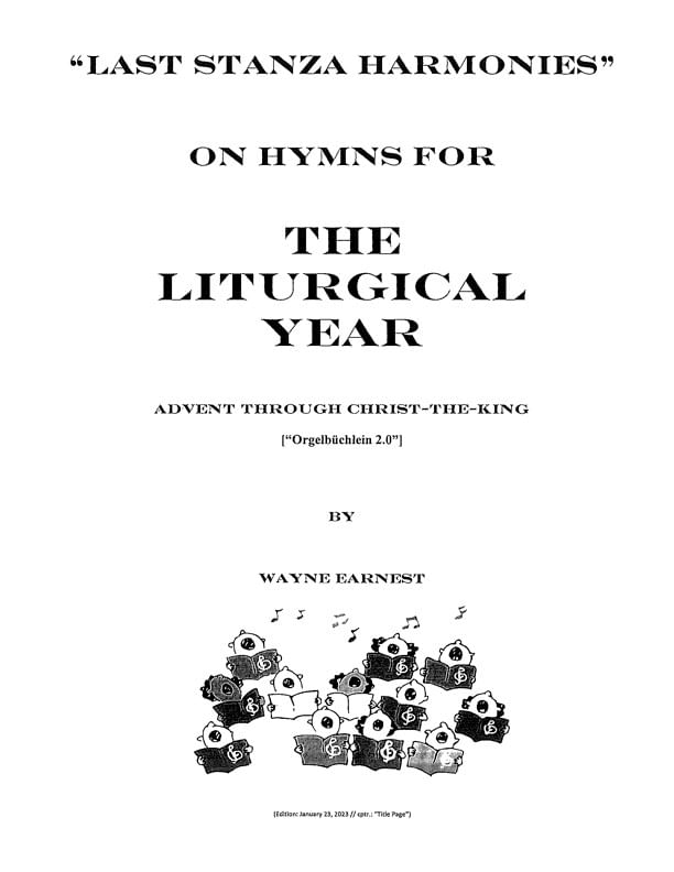 Last Stanza Harmonies on Hymns for the Liturgical Year | J.W. Pepper