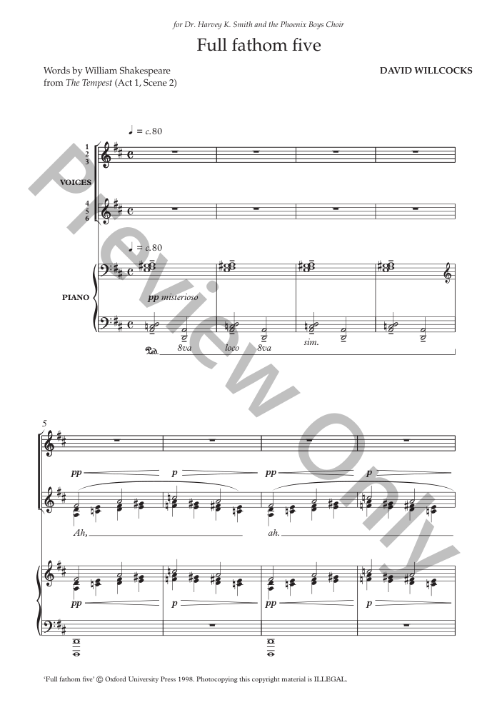 Full fathom five | J.W. Pepper