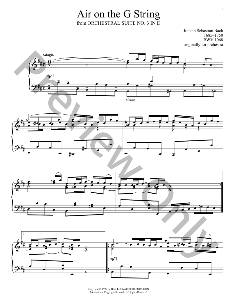 Air On The G String | J.W. Pepper