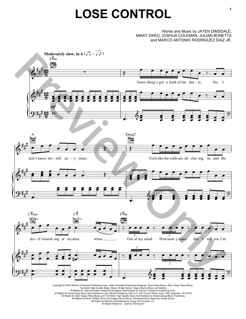 Lose Control | J.W. Pepper