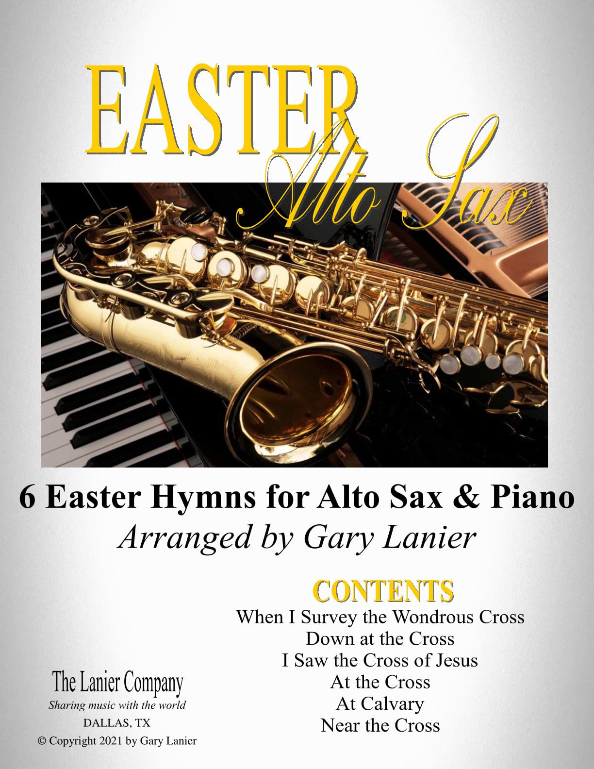 Easter Alto Sax - 6 Easter Hymns for Alto Sax & Piano | J.W. Pepper