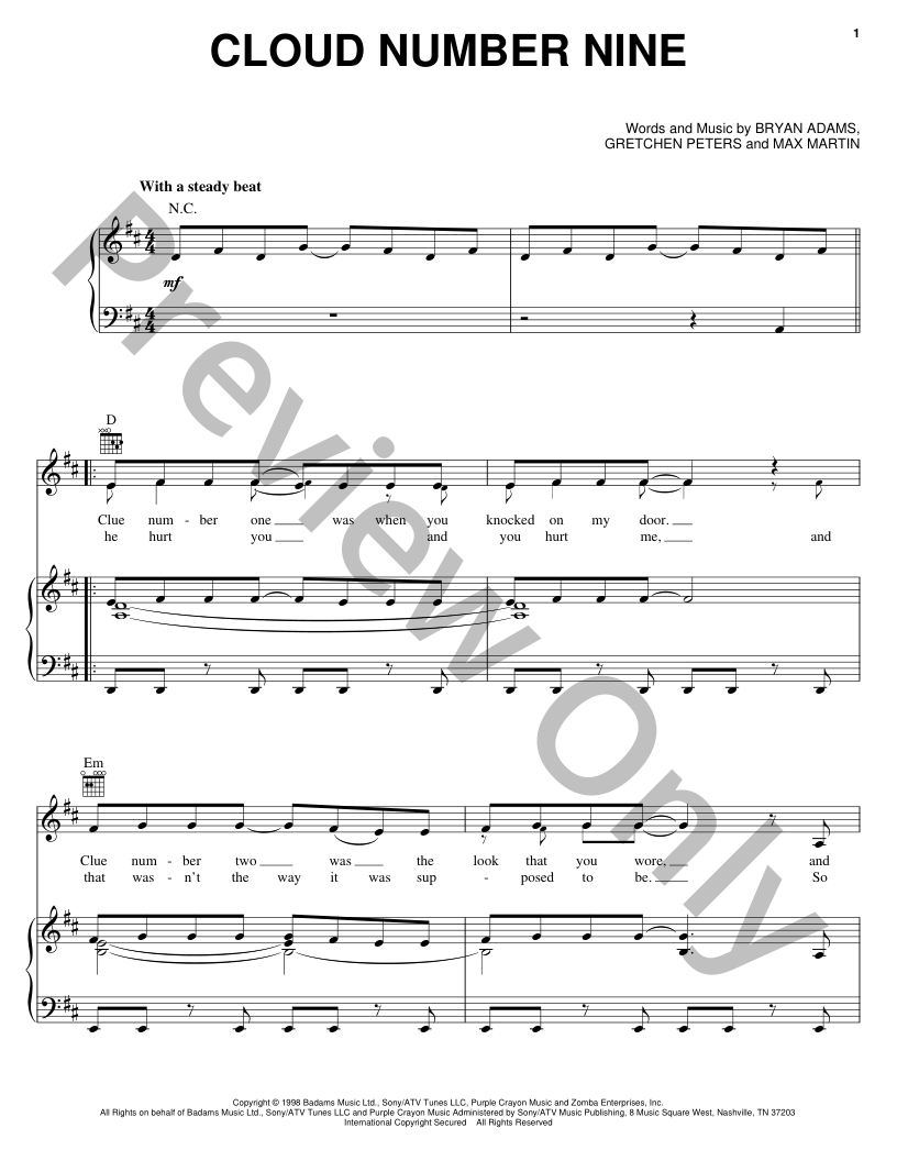 Cloud Number Nine | J.W. Pepper