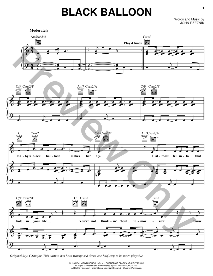 Black Balloon | J.W. Pepper