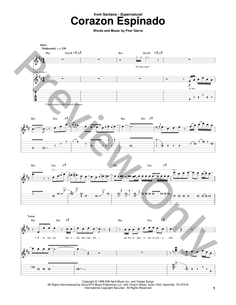 Corazon Espinado | J.W. Pepper