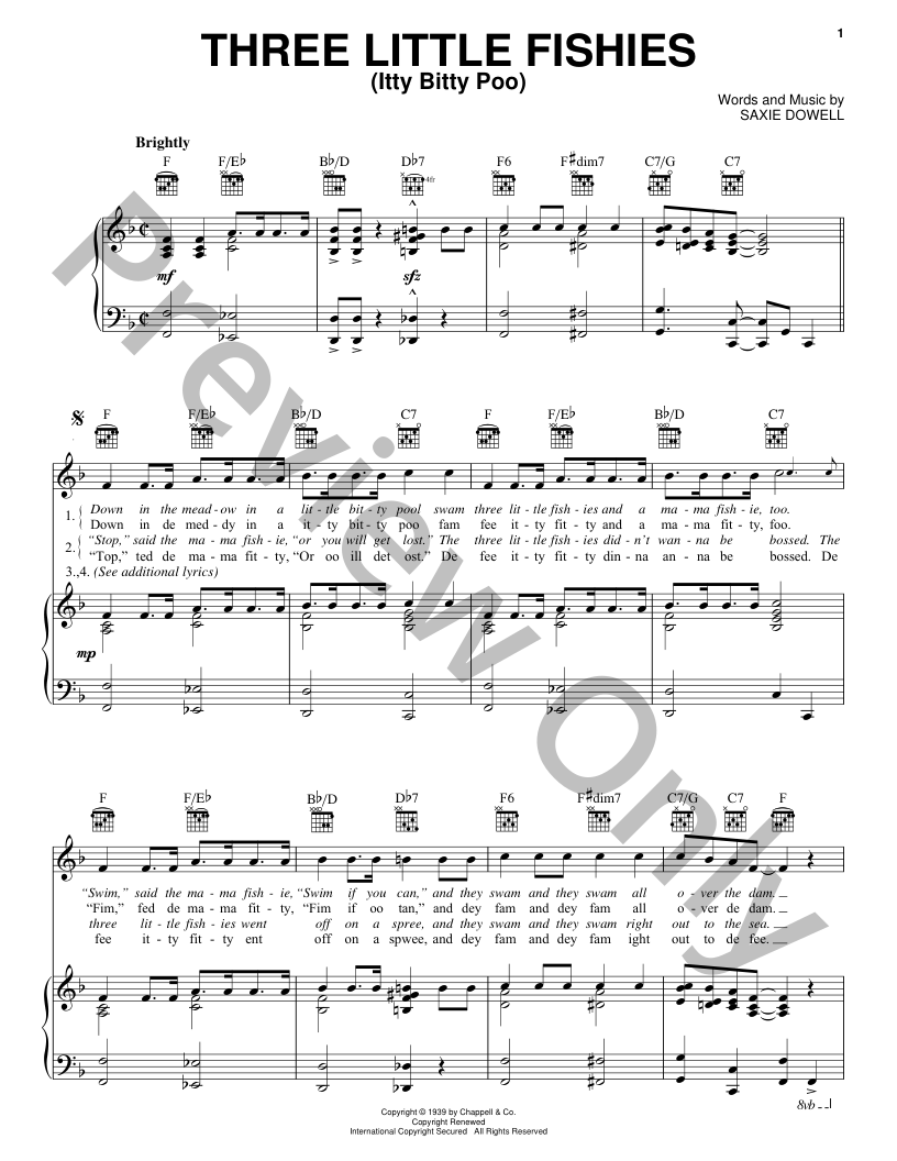 Three Little Fishies (Itty Bitty Poo) | J.W. Pepper