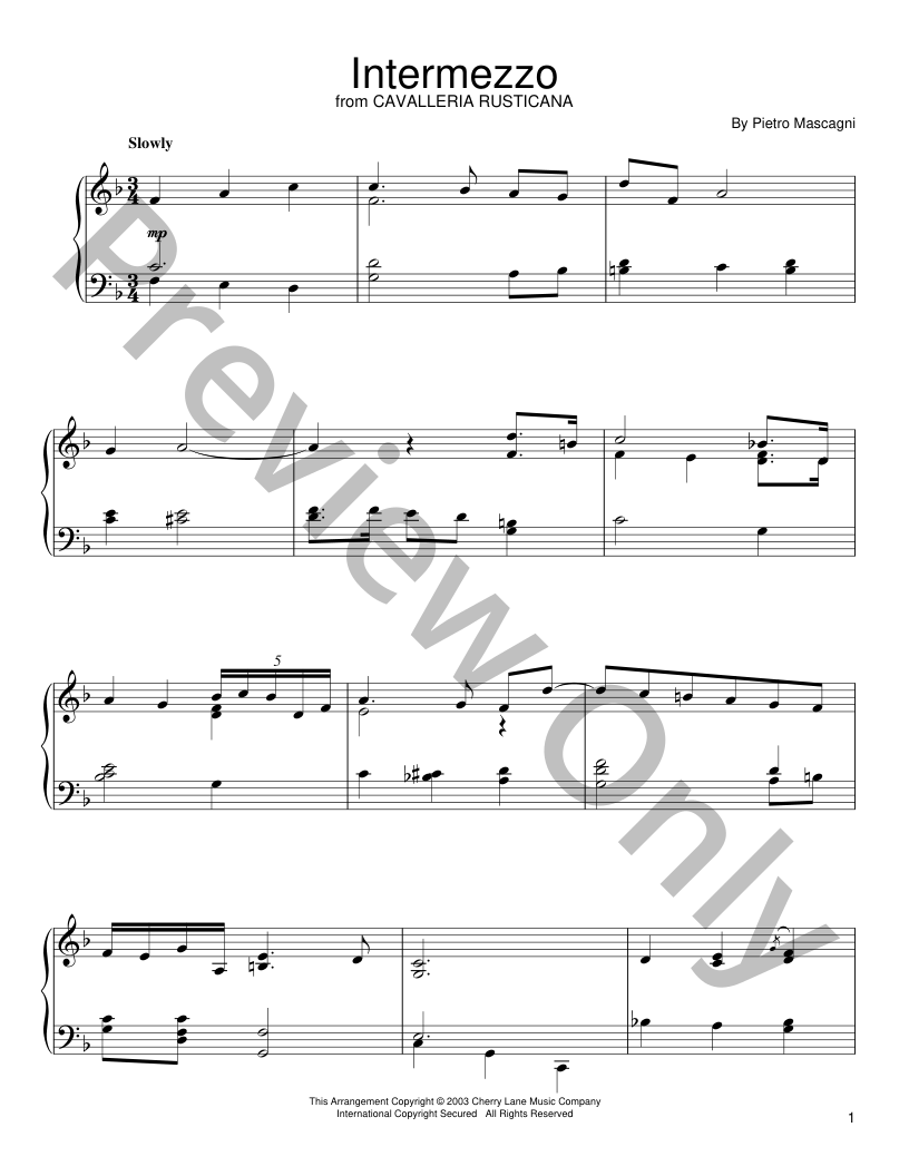 Intermezzo | J.W. Pepper