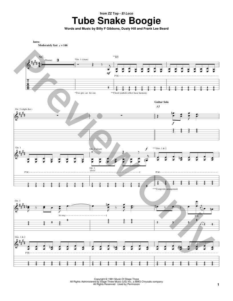 Tube Snake Boogie | J.W. Pepper