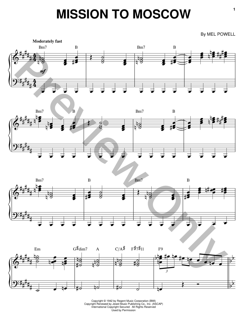 Mission to Moscow | J.W. Pepper