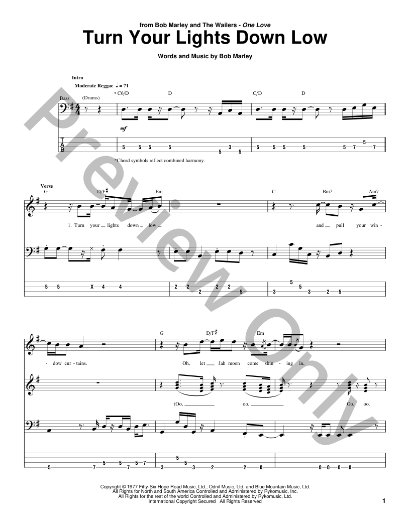 Turn Your Lights down Low | J.W. Pepper