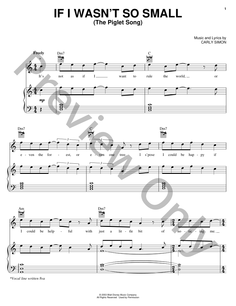 If I Wasn't So Small (The Piglet Song) | J.W. Pepper