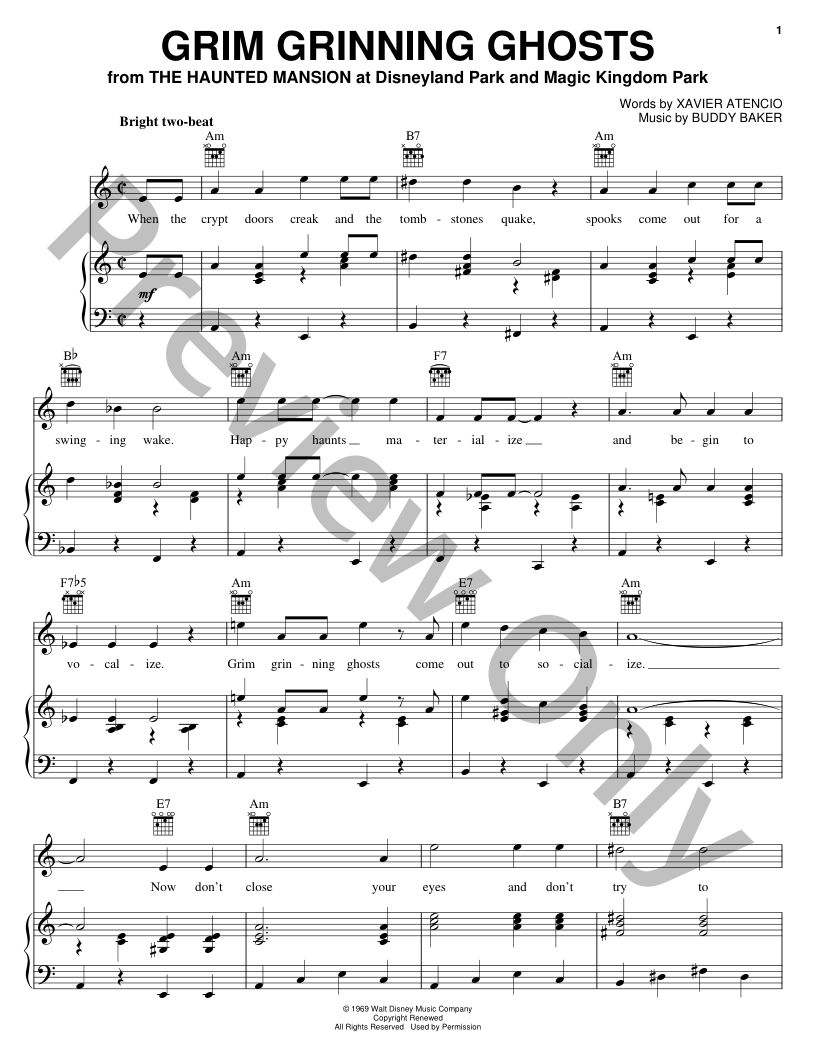 Grim Grinning Ghosts | J.W. Pepper