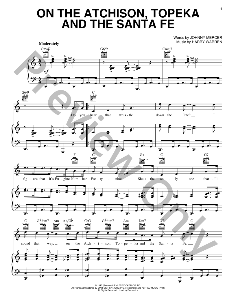 On the Atchison, Topeka and the Santa Fe | J.W. Pepper