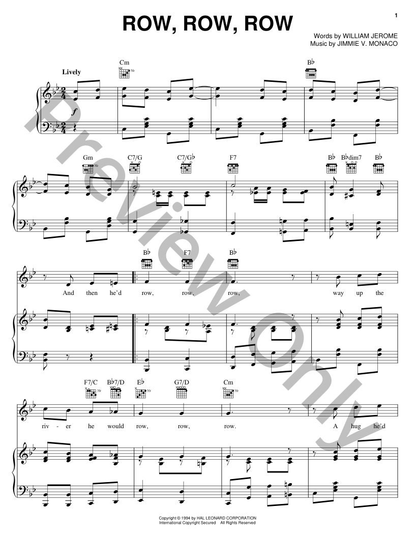 Row, Row, Row | J.W. Pepper