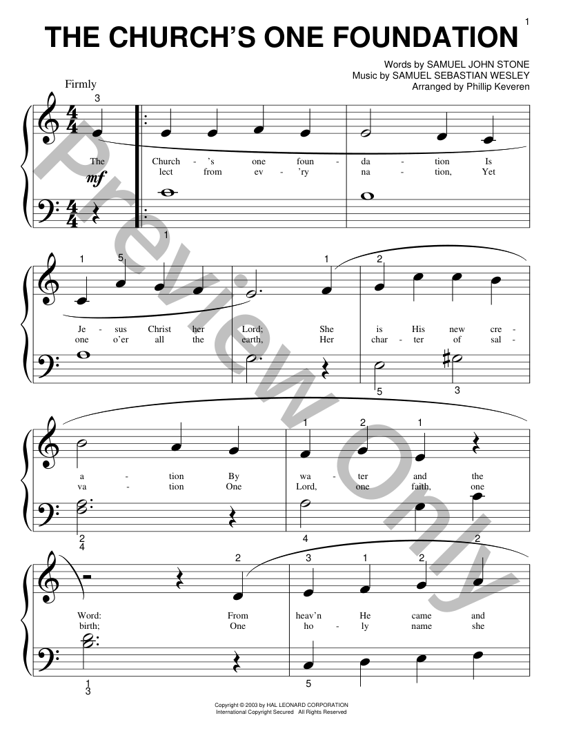 The Church's One Foundation | J.W. Pepper