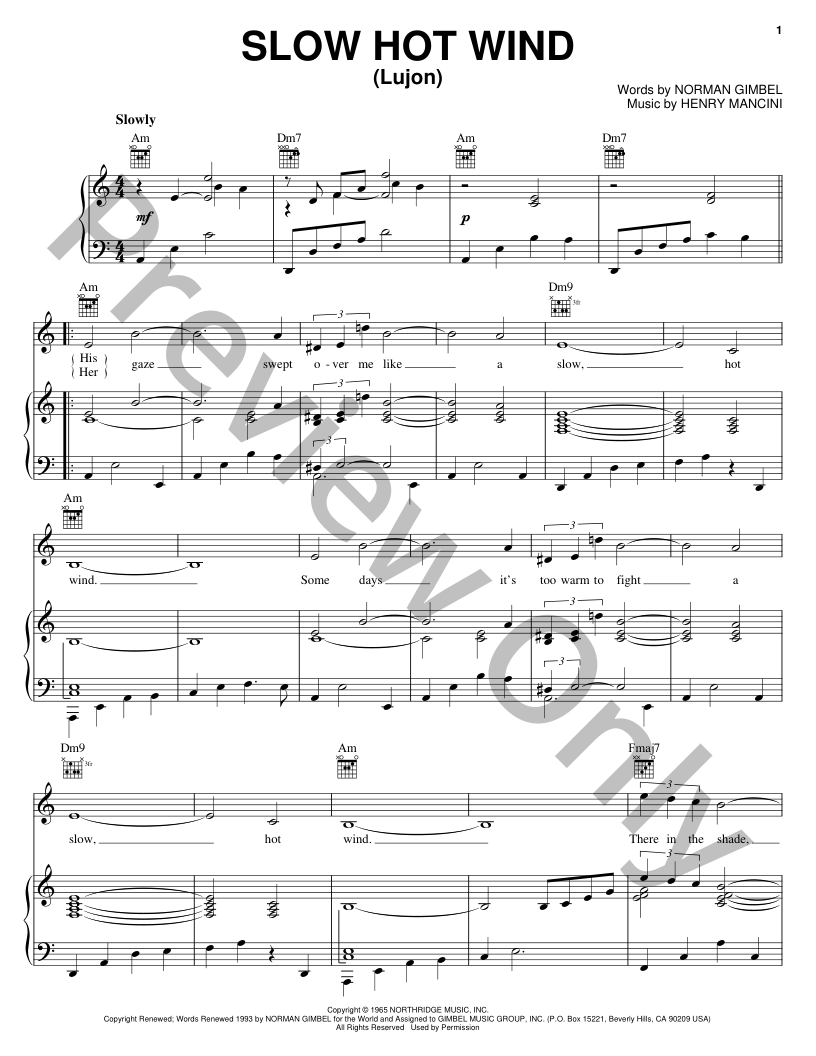 Slow Hot Wind (Lujon) | J.W. Pepper