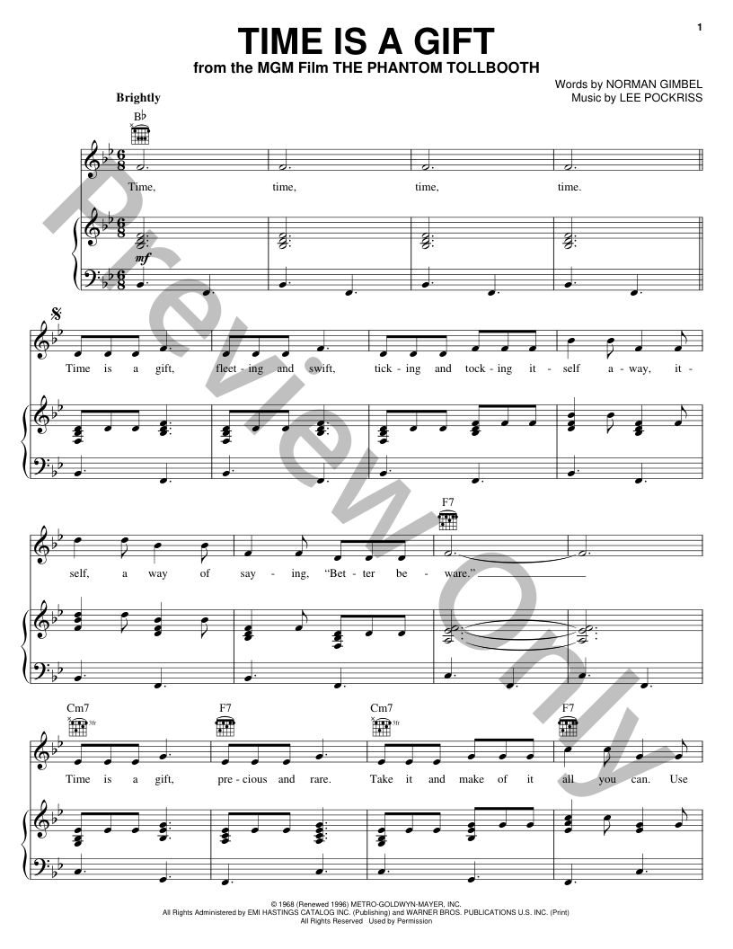 Time Is a Gift | J.W. Pepper