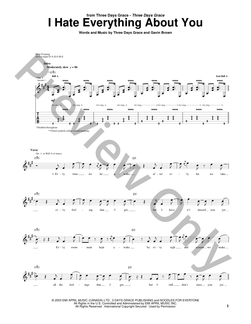 I Hate Everything About You | J.W. Pepper