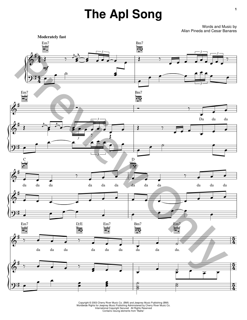 The Apl Song | J.W. Pepper