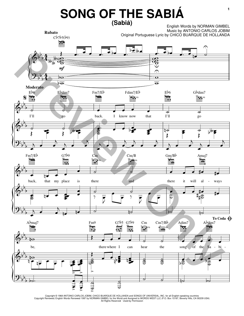 Song of the Sabi (Sabi) P/V/G Sheet Music | J.W. Pepper