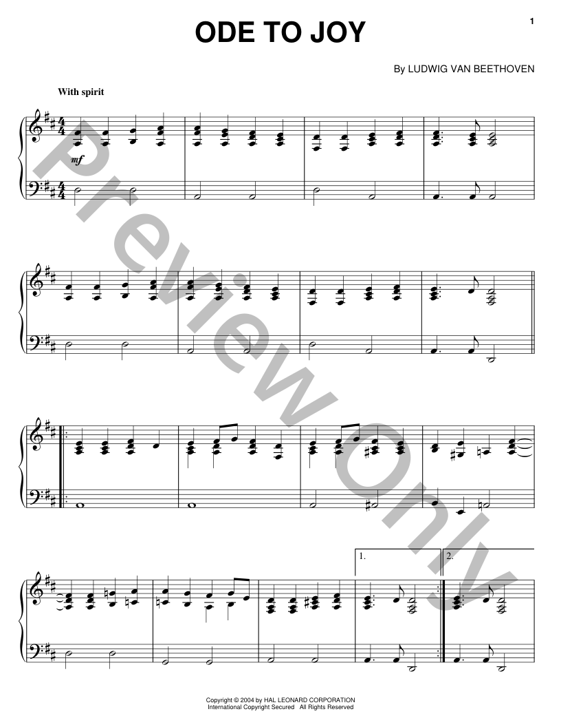 Ode to Joy | J.W. Pepper