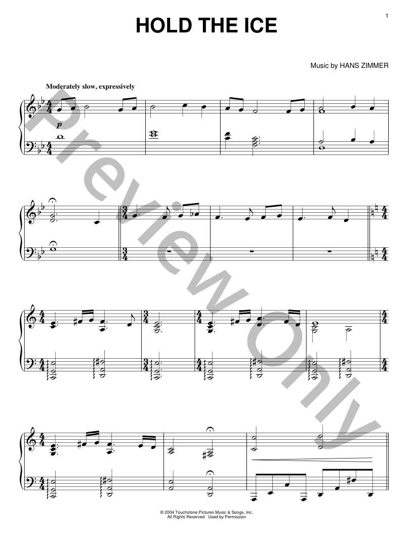 Hold the Ice | J.W. Pepper