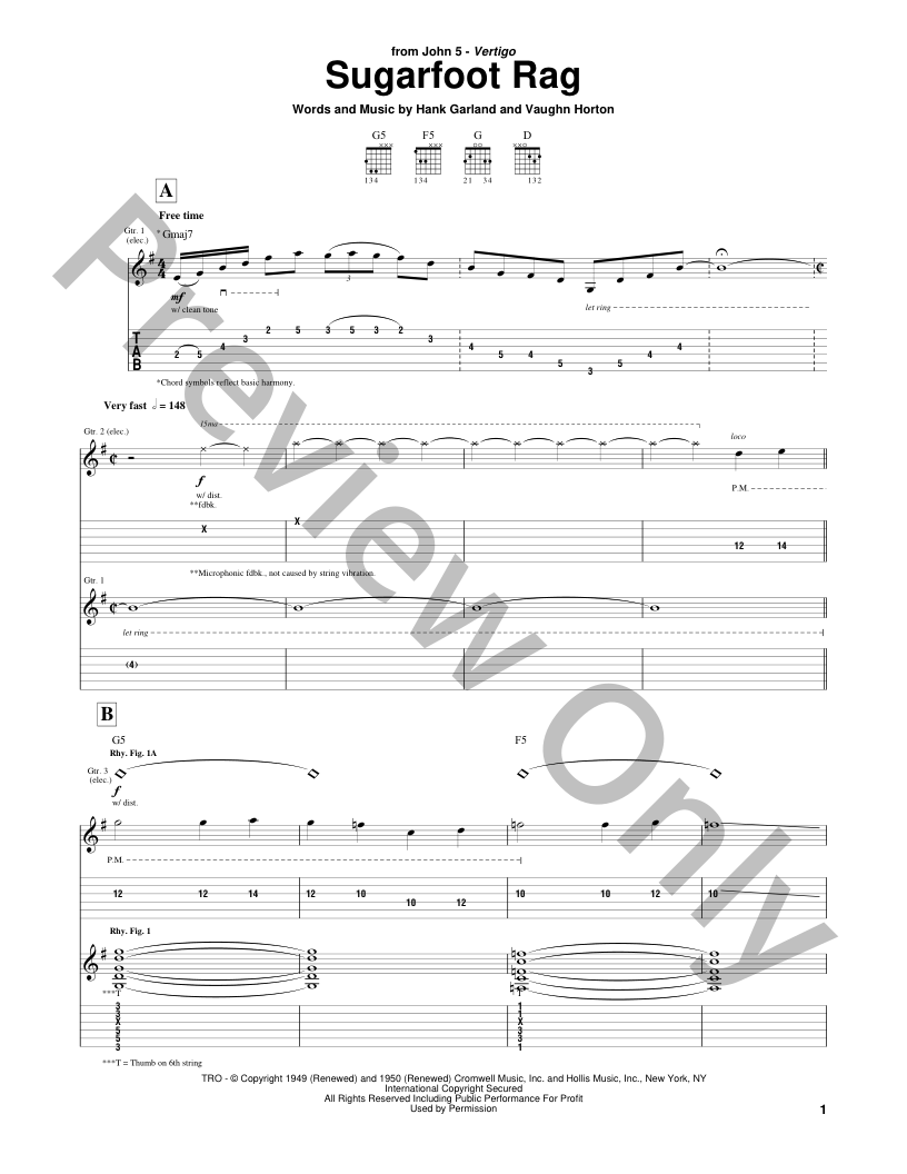 Sugarfoot Rag | J.W. Pepper