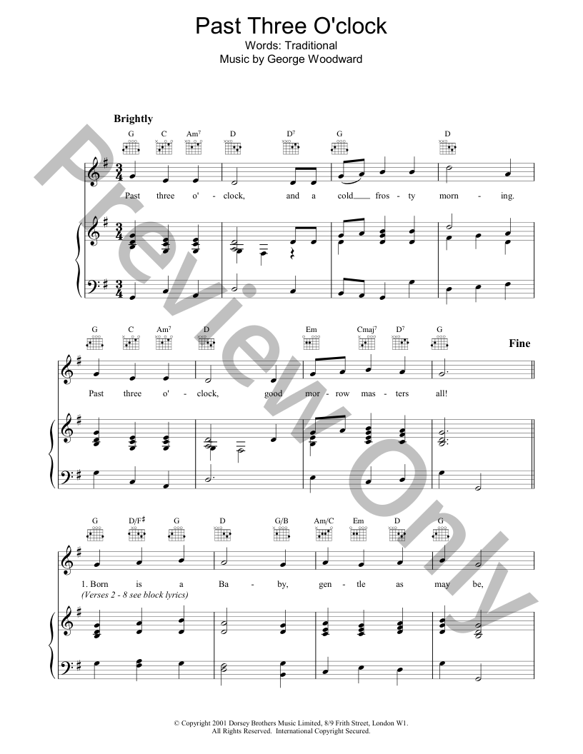 Past Three O Clock | J.W. Pepper