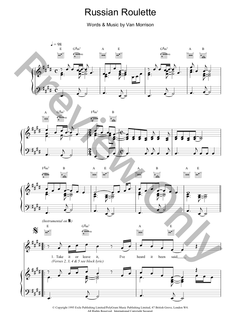 Russian Roulette | J.W. Pepper