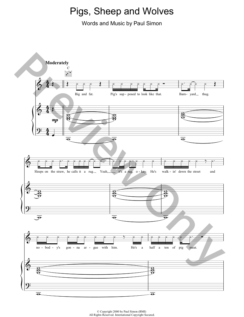 Pigs, Sheep and Wolves | J.W. Pepper