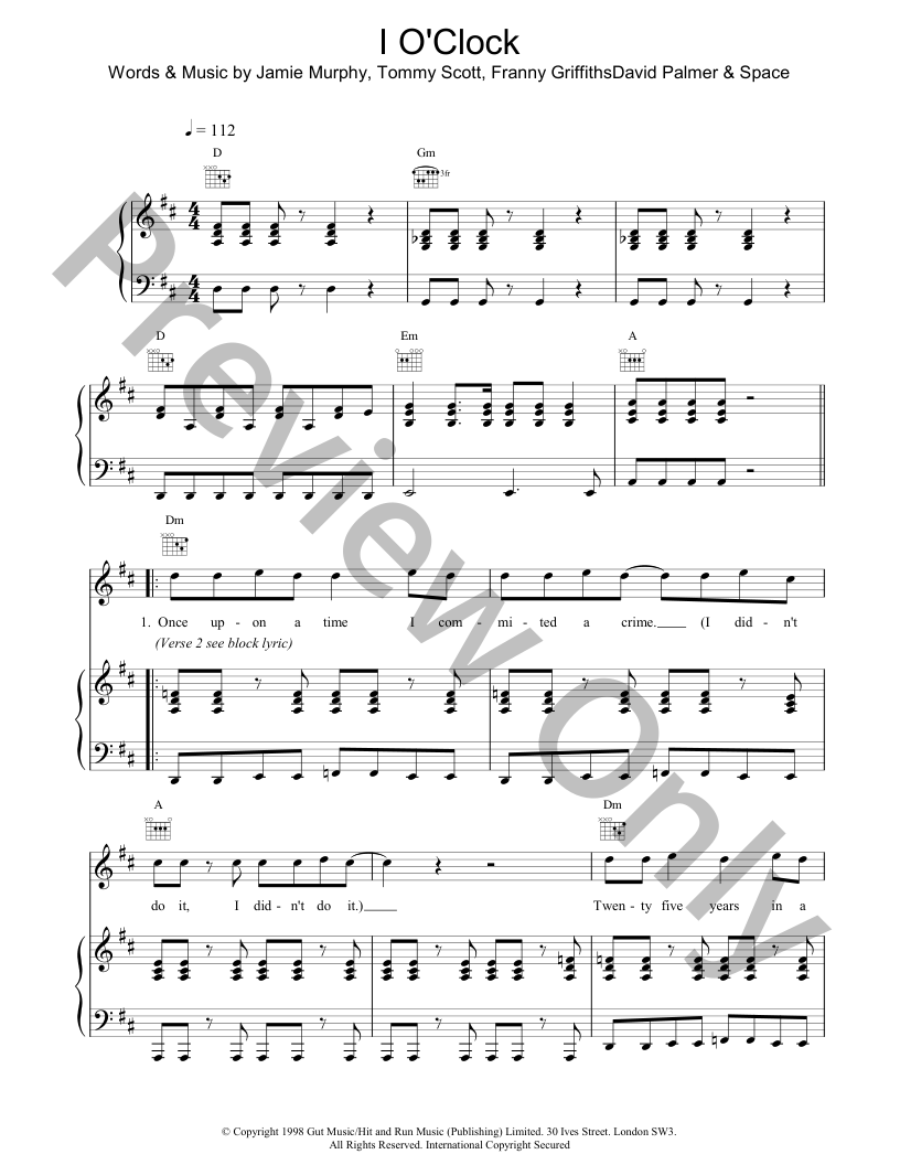 I O'Clock | J.W. Pepper