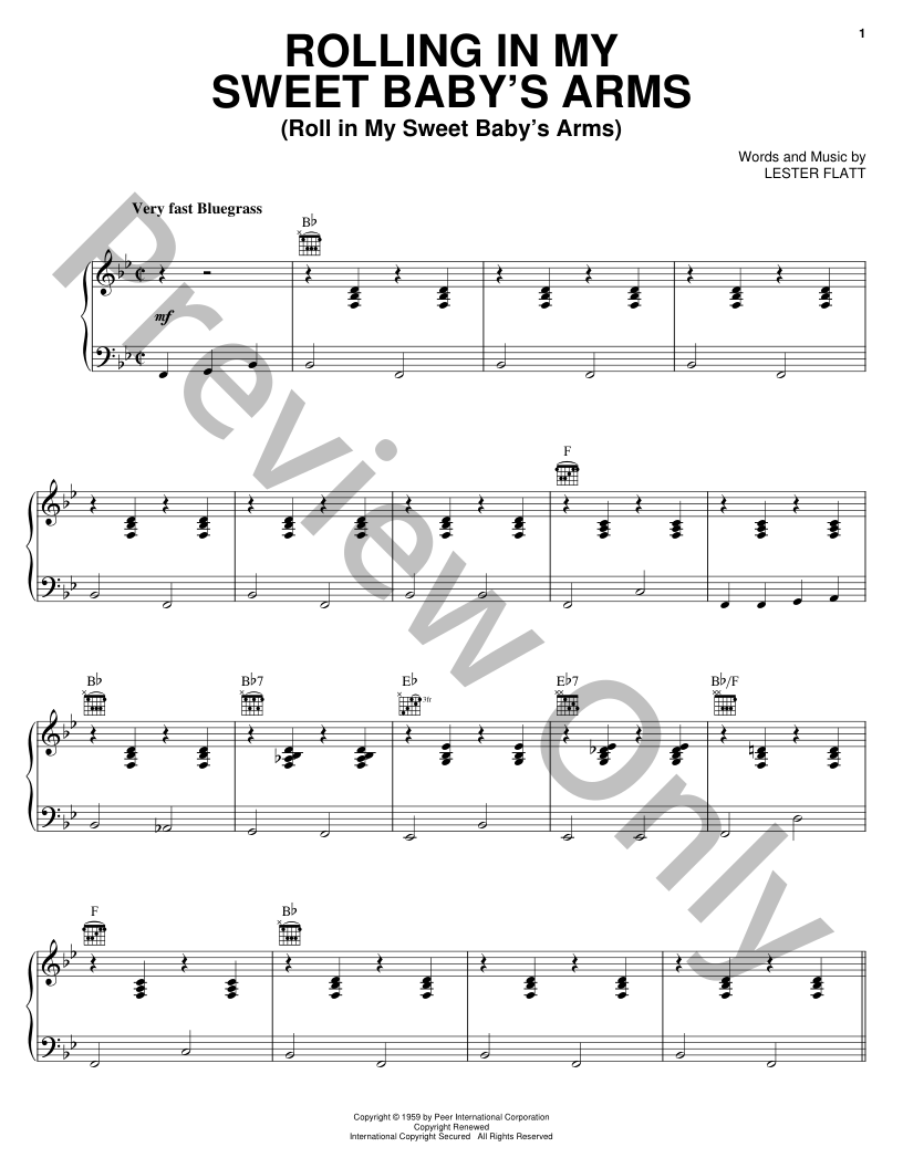 Rollin' in My Sweet Baby's Arms | J.W. Pepper