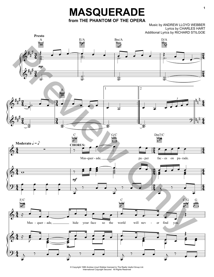 Masquerade | J.W. Pepper