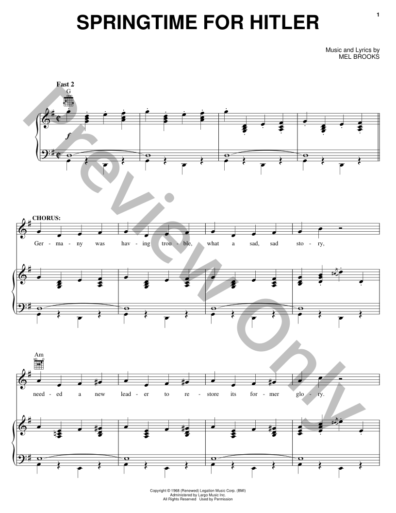 Springtime for Hitler | J.W. Pepper