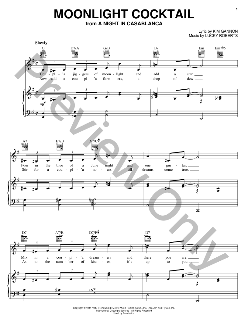 Moonlight Cocktail | J.W. Pepper