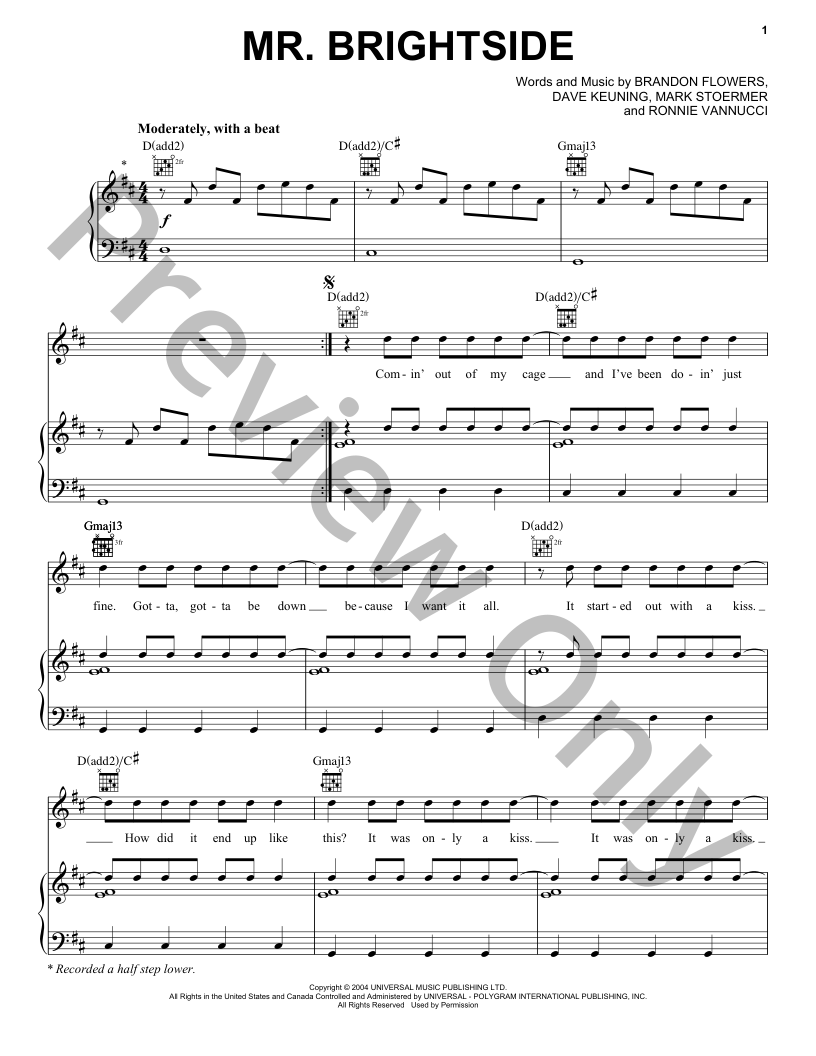 Mr. brightside | J.W. Pepper