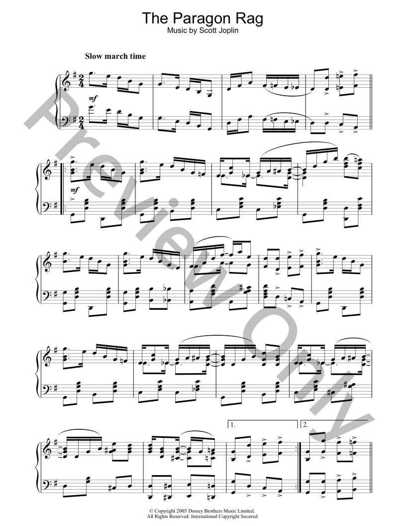 Paragon Rag | J.W. Pepper