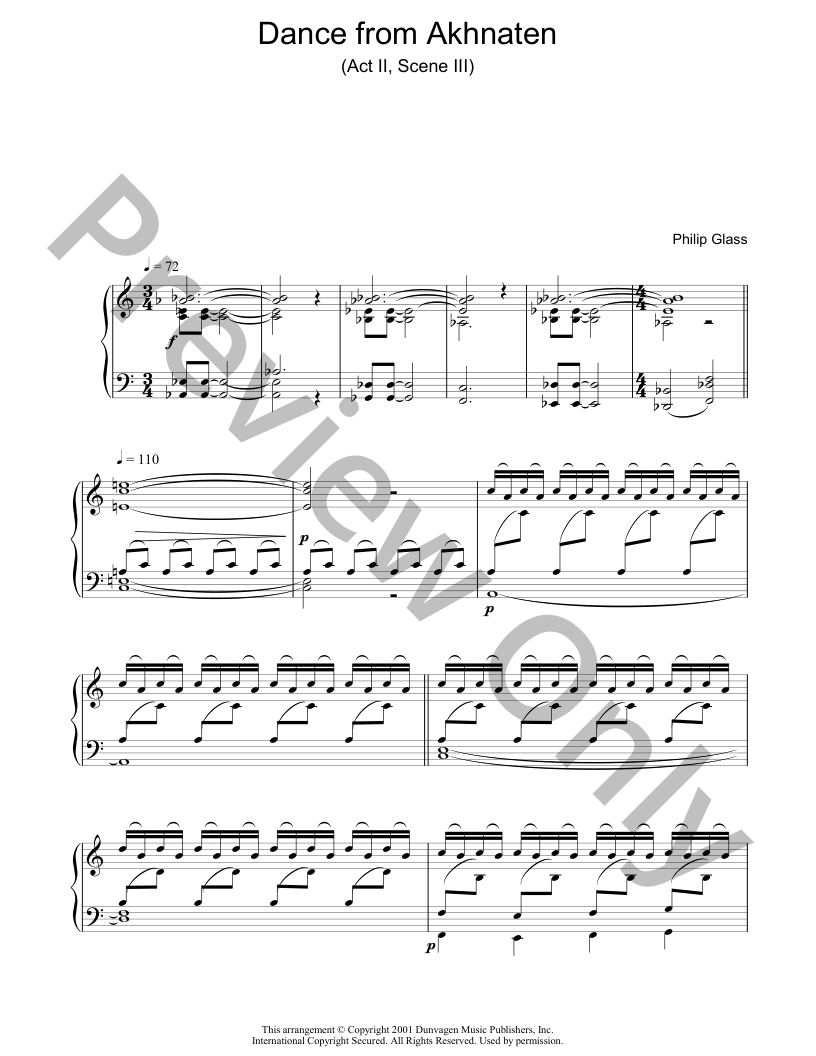 Dance from Akhnaten, Act 2 Scene 3 | J.W. Pepper