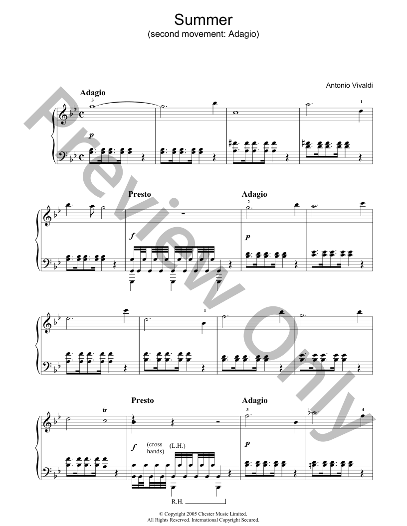 Summer (Second Movement: Adagio) | J.W. Pepper