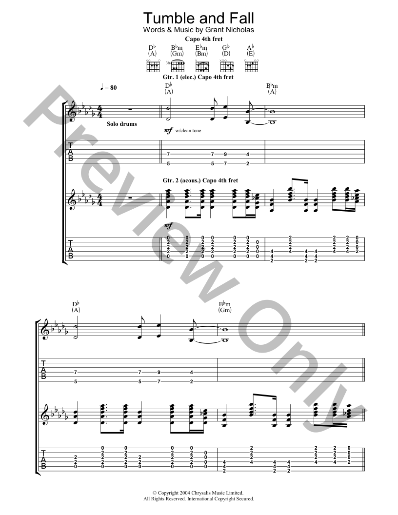 Tumble and Fall | J.W. Pepper