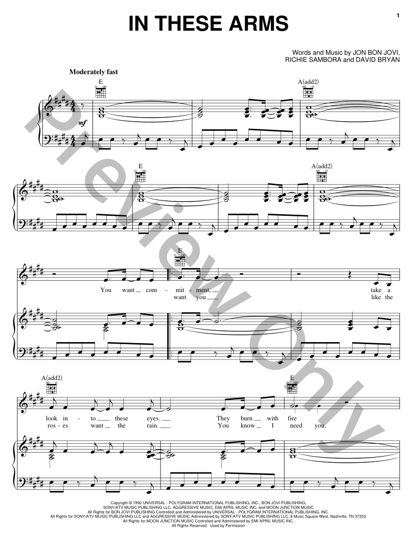 In These Arms | J.W. Pepper