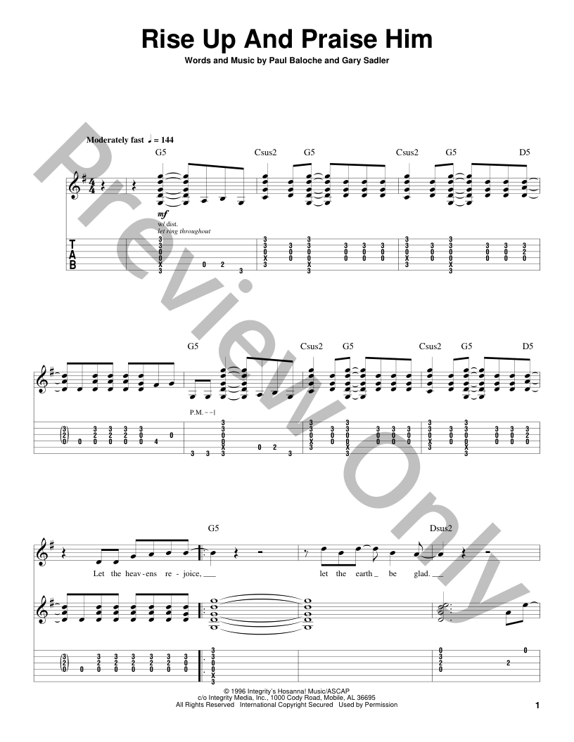 Rise up and Praise Him | J.W. Pepper