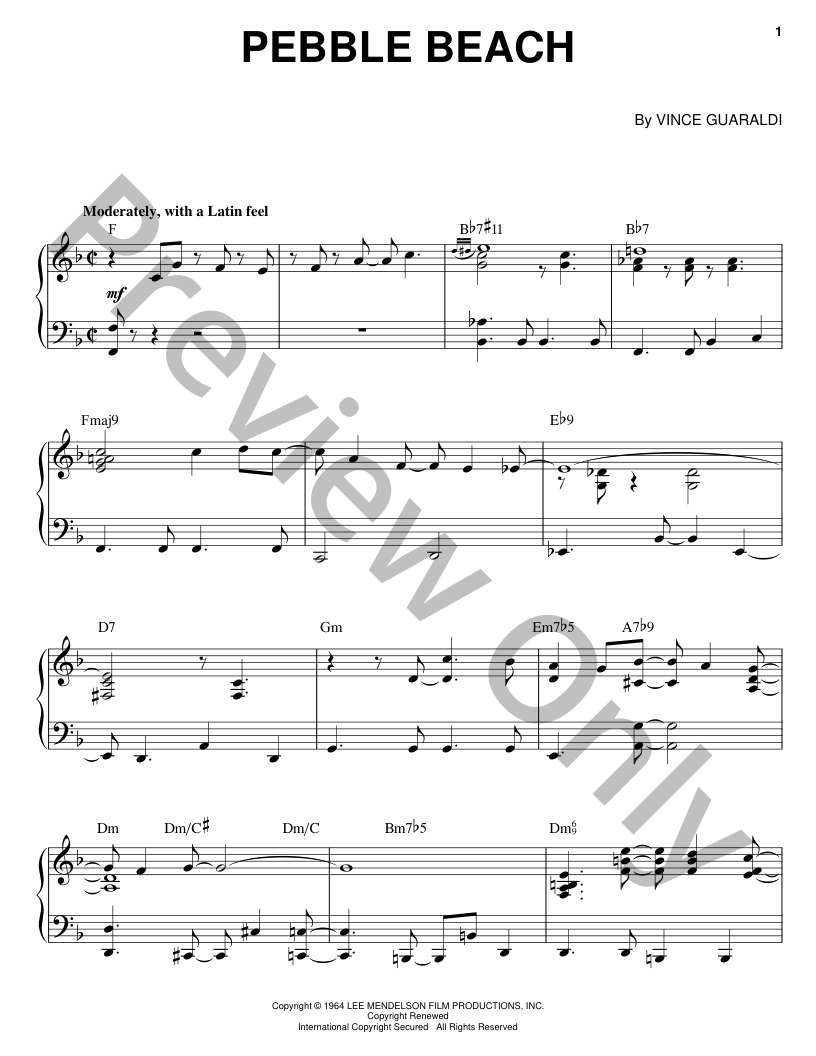 Pebble Beach Theme | J.W. Pepper