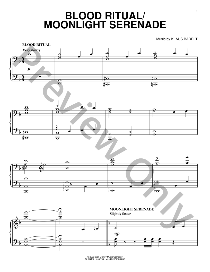 Blood Ritual Moonlight Serenade | J.W. Pepper