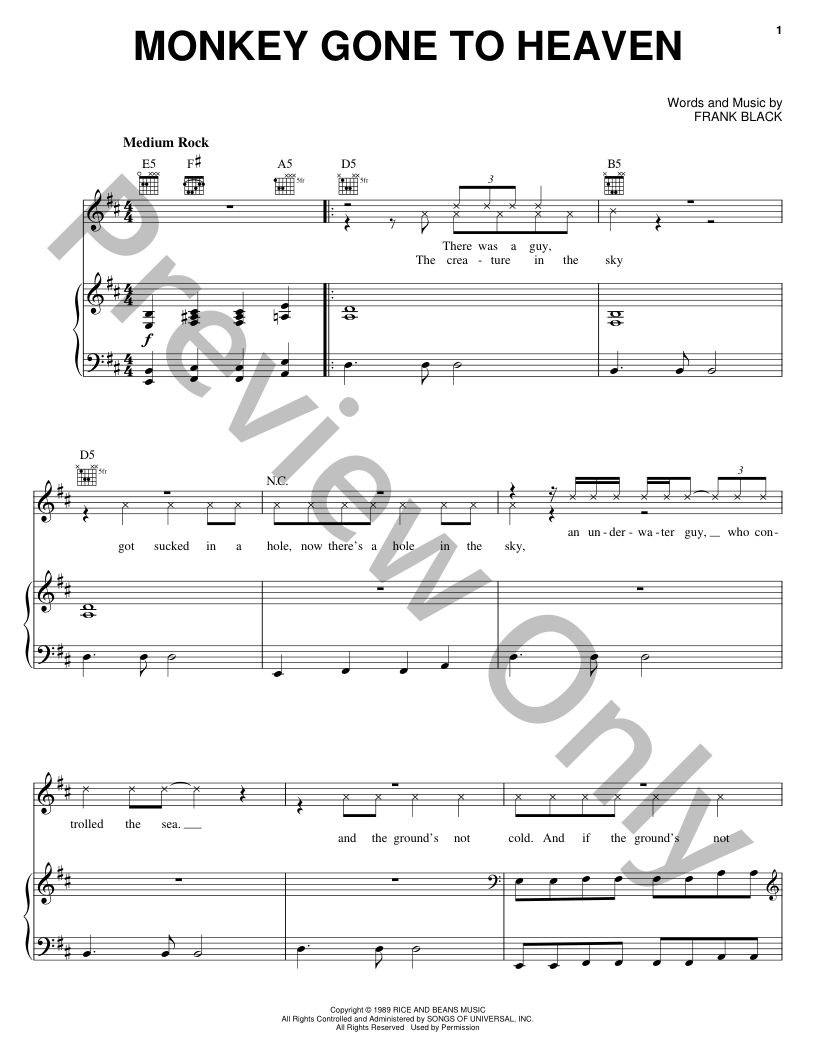 Monkey gone to Heaven | J.W. Pepper