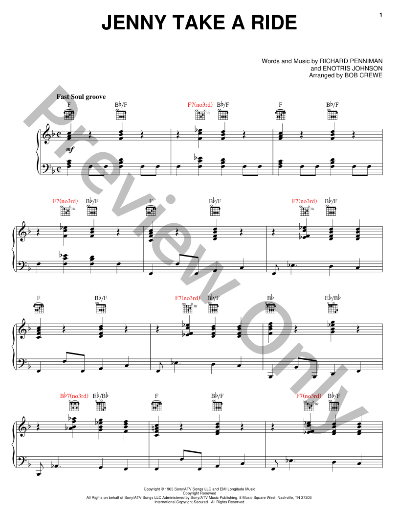 Jenny Take a Ride | J.W. Pepper