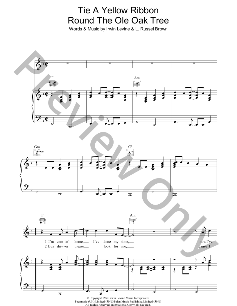 Tie a Yellow Ribbon Round the Old Oak Tree | J.W. Pepper